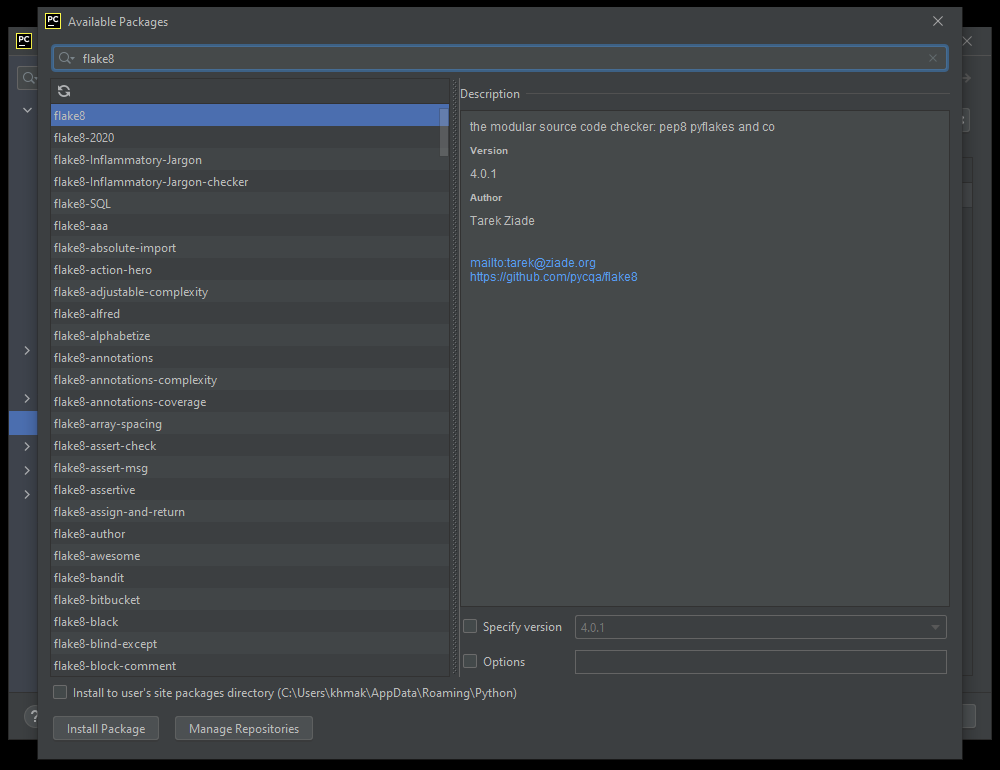 PyCharm + autopep8 и flake8. | pages